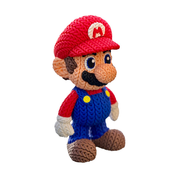Mario (Knitted/Crochet Fan Art) from Super Mario Bros. – Makerwiz